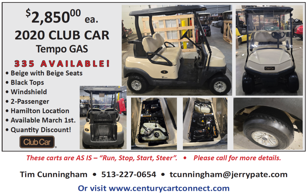 2020 Club Car Tempo 2-Passenger Gas Golf Cart | Ohio Golf Cart ...